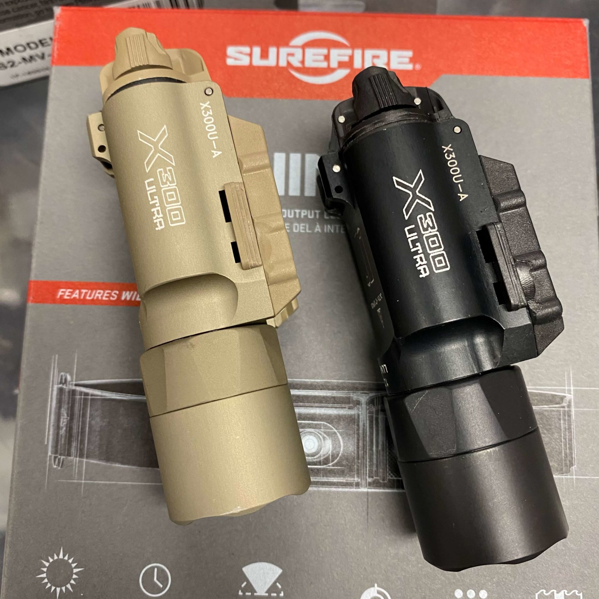 Surefire X300U-A Weaponlight LED 1000 Lumens - BLACK or TAN | Boresight ...