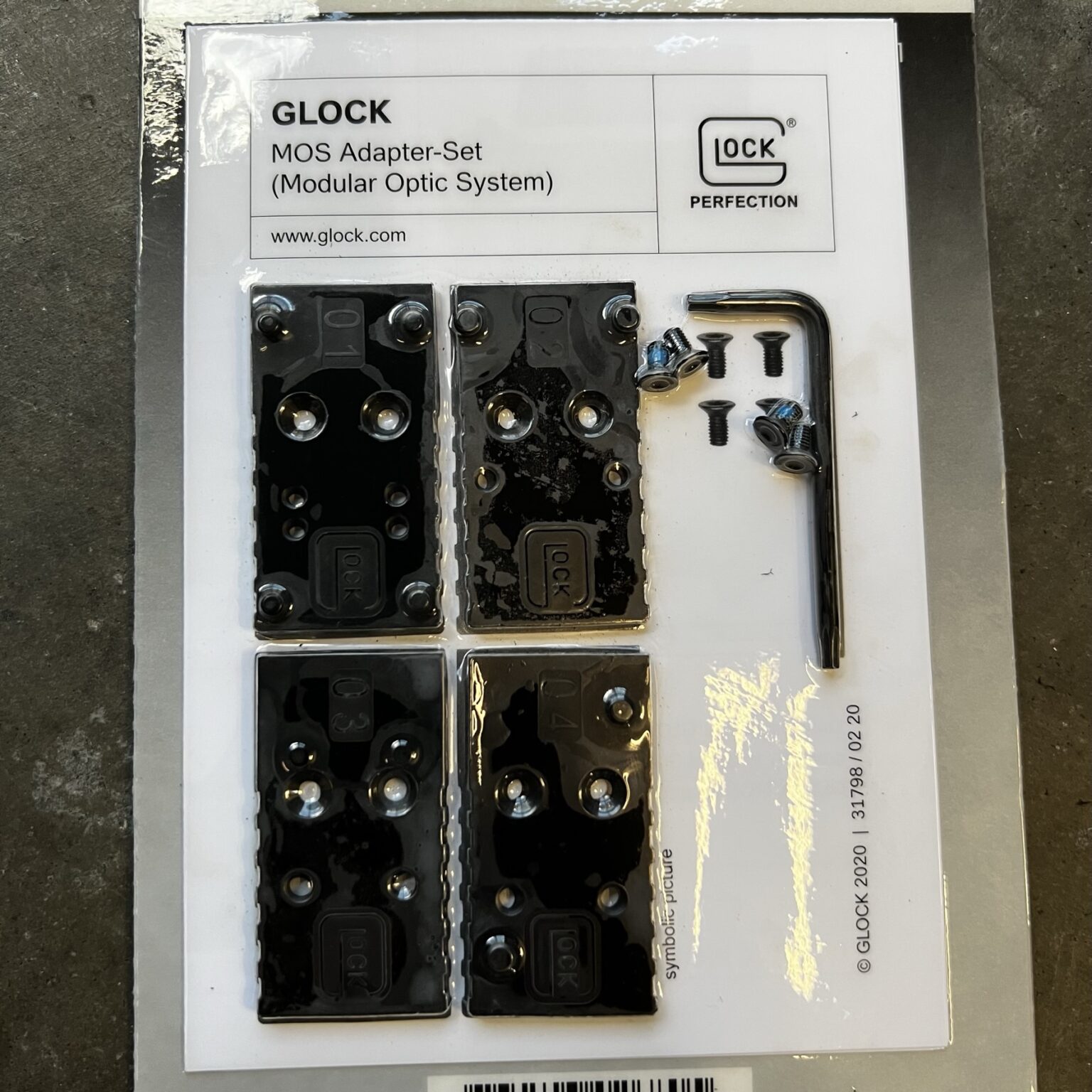 GLOCK MOS Adapter Set 01 for standard and full-size pistols | Boresight ...