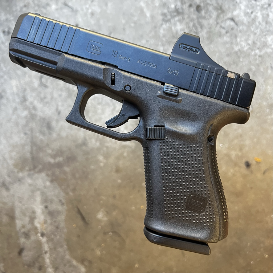 GLOCK 19 Gen 5 MOS With HOLOSUN SCS Green Boresight Solutions GLOCK 19 Gen 5 MOS With HOLOSUN SCS Green Boresight Solutions